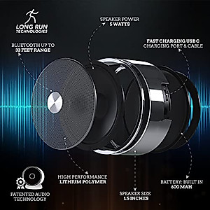 Bluetooth Speaker Set: Wireless Stereo Dual Pairing Portable Twin TWS System With Big Strong Rich Bass Hi-Fi Multi-Room Indoor Outdoor Use For Home Deck Pool Work Travel Party Camping Gift Decor Idea