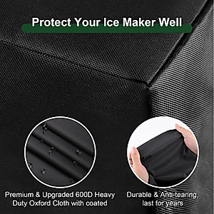 FlexiDapt Coffee Maker Cover, Universal Waterproof and Dustproof Shield for Countertop Appliances in Home, Garage and Office, Black