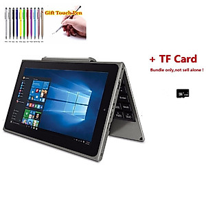 2023 11.6 INCH 4GB DDR+32G ROM 2IN1 PC Windows 10 Tablet with Keyboard KU Dual Camera Quad Core 1366 x 768 IPS WiFi PC with Keyboard / 2in1 PC