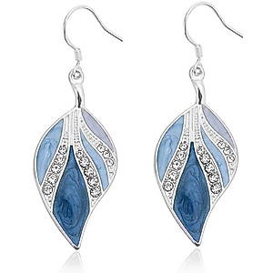 OYEFLY Dangle Earrings Sterling Silver Drop Earring Handmade Bohemian Teardrop Earrings