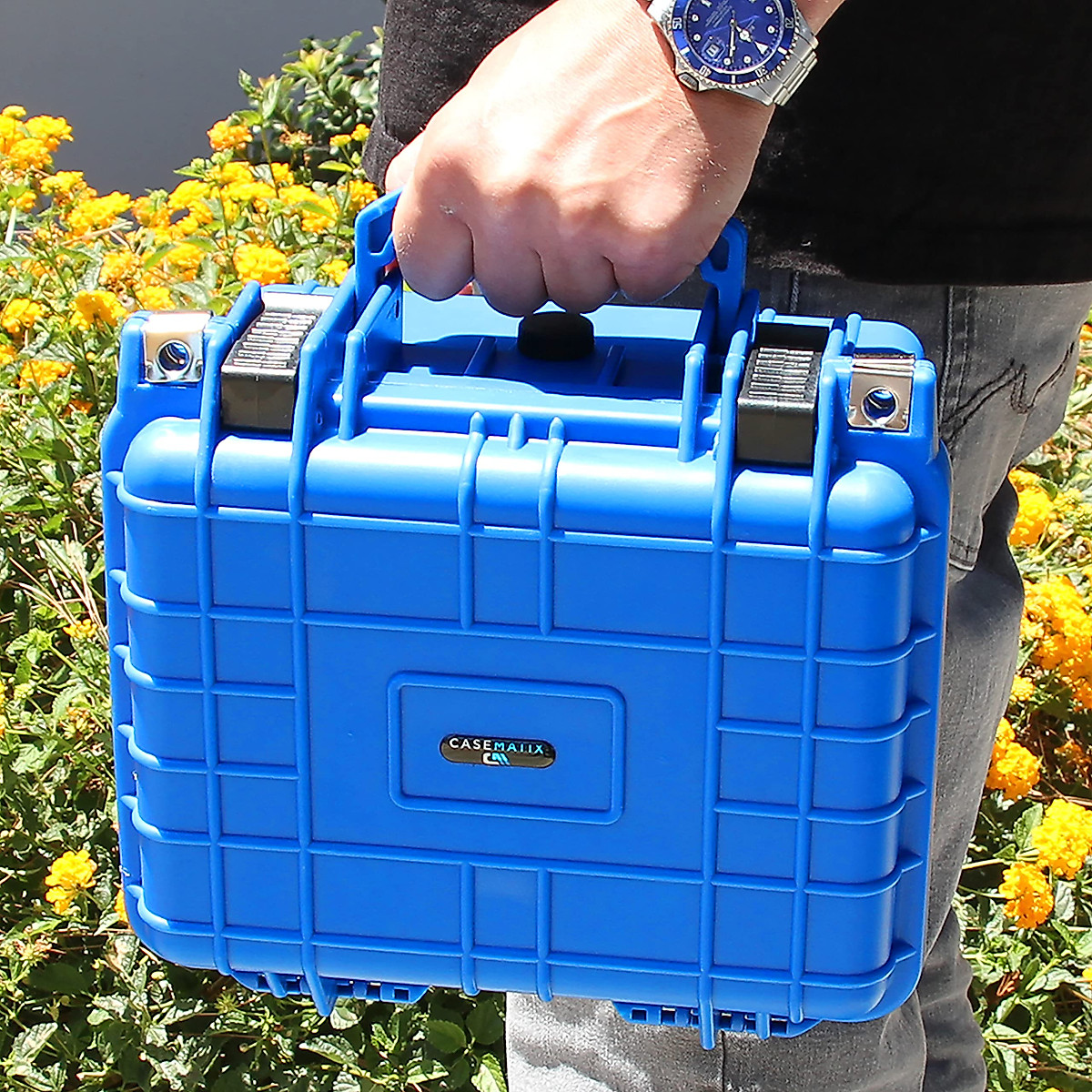 CASEMATIX Graded Card Storage Box Case Compatible with 30+ BGS PSA Graded Sports Trading Cards or 150+ Top Loader Card Case, Waterproof Graded CardBox With Scratch Resistant Card Case Dividers