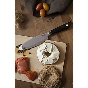 Shun Sora 6" Ultimate Utility Knife, Handcrafted Japanese Kitchen Knife, VG10 Steel Edge and 420J Stainless Steel Blade, Balanced Handle, Precision and Sharpness for Professional and Home Chefs