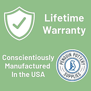 Penguin Pottery - Nantucket Series - Mint - Low Fire Glaze Cone 06-04 for Low Fire Clay - Ceramic Glaze Pottery (1 Pint | 16 oz | 473 ml)