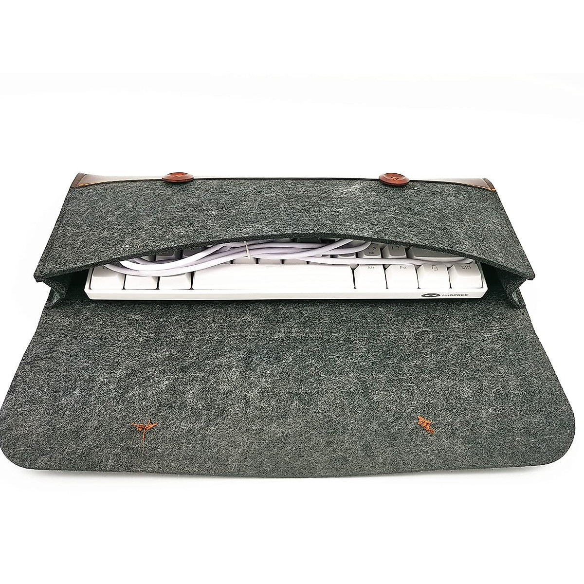 MECHKYP Keyboard Case Travel Bag Game Keyboard Storage for Mechanical Gaming Keyboards 60%/87 TKL/104/108 (S (60% keyboard up to 13.8inch))