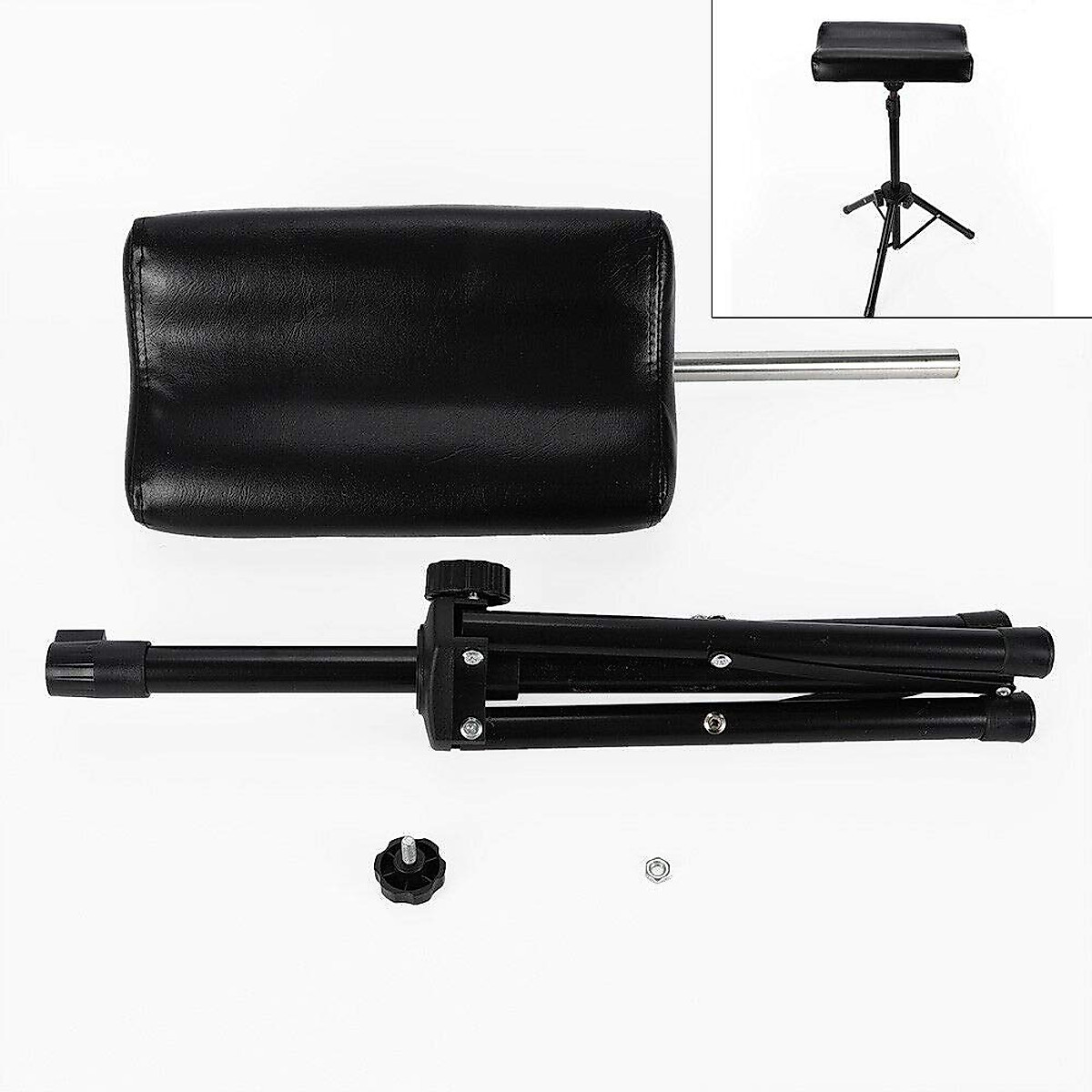 BoTaiDaHong Tattoo Armrest Arm Bar Leg Rest Stand Sponge Pad Tripod Stand Height Adjustable Studio Chair Sponge Pad Tool 65-125cm for Studio Salon Tattoo