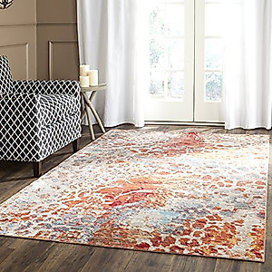 SAFAVIEH Valencia Collection Accent Rug - 3' x 5', Multi, Boho Chic Distressed Design, Non-Shedding & Easy Care, Ideal for High Traffic Areas in Entryway, Living Room, Bedroom (VAL218K)