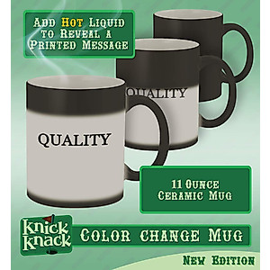 Knick Knack Gifts #nicoles - 11oz Colored Handle and Rim Coffee Mug, Black