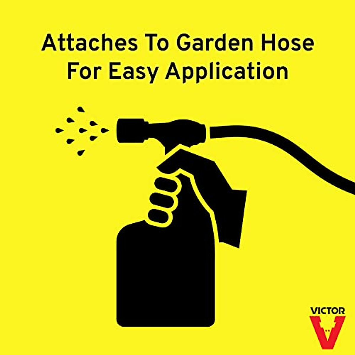 Victor M8002 Mole & Gopher Repellent Yard Spray – 1 Bottle, Yellow