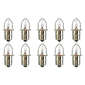 CEC Industries KPR113 Bulbs, 4.8 V, 3.6 W, P13.5s Base, B-3.5 shape (Box of 10)
