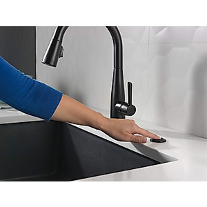 Delta Faucet Air Switch for Disposal Black, Air Switch for Garbage Disposal, Air Switch Kit, Air Switch Button, Matte Black 72050-BL