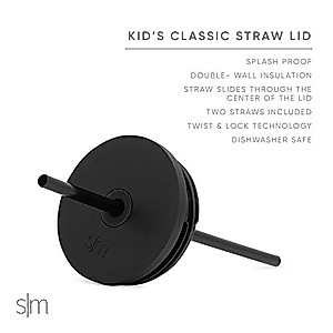 Simple Modern Star Wars Stormtrooper Toddler Cup with Lid and Silicone Straw | Kids Water Bottle Tumbler Insulated Stainless Steel Thermos | Classic Collection | 12oz, Star Wars: Stormtrooper