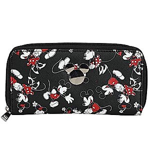 Disney's Mickey and Minnie Mouse Zip Around Wallet