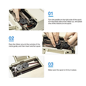 LxTek Replacement for GR24 Universal Twin Spool Calculator Ribbon use with Nukote BR80c, Sharp El 1197 P III, Porelon 11216, Dataproducts R3027 (Black/red, 12-Pack) Tray