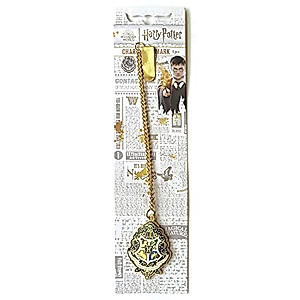 Paper House Productions Harry Potter Knockturn Hogwarts Crest Enamel Charm Chain & Clip Bookmark