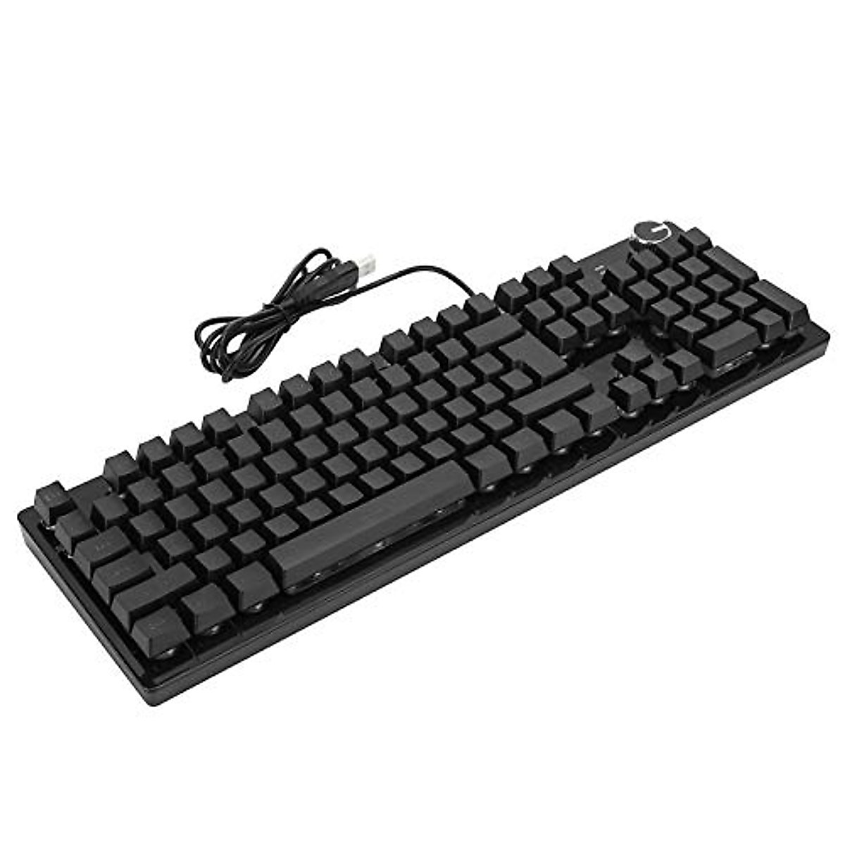 Archuu Mechanical Gaming Keyboard, RGB LED Rainbow Backlight Mechanical Keyboard Wired Gaming Keyboard E-Sport Gaming Home Office Notebook Computer Universal K620D(Black)
