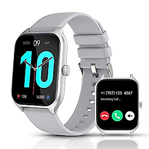 Ypaddbu Smart Watch for Women Men, 1.96" Full Touch Screen Smartwatch for Android & iOS Phones, Fitness Smart Watch with Heart Rate Blood Oxygen Monitor, 100+ Sport Modes，Ai Voice