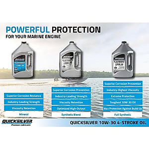Quicksilver 10W-30 Marine Engine Oil - 1 Gallon