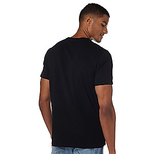 Karl Lagerfeld Paris mens Kocktail Karl Short Sleeve Crew Neck T-shirt T Shirt, Black, Large US