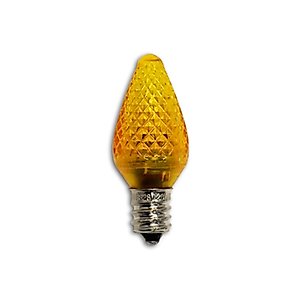 Bulbrite LED Colors C7 Non-Dimmable Candelabra Screw Base (E12) Light Bulb 5 Watt Equivalent Orange 1-Pack
