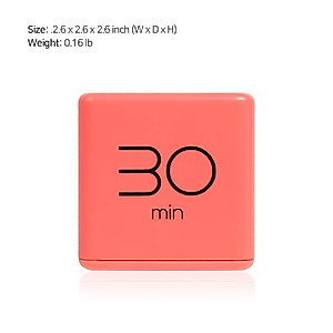 mooas Cube Timer Coral (10, 30, 50 and 60 Minutes) & Violet (5, 10, 20 and 30 Minutes) & Mint (1,3,5 and 10 Minutes) Bundle, Timer for Studying, Cooking, Workout, Kidstimer