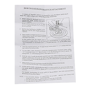 Daisy Flower Stitch Presser Foot Decorative Embroidery Stitch Circles Ruffler Sewing Machine Presser Foot for Most Low Shank Sewing Machines