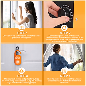 ELIXRION Ozone Generator, 25000mg/h Capacity Ionizer Professional O3 Air Ozone Machine for Odors, for Home, Kitchen, Cars, Office, Basement, Pets, Smoke