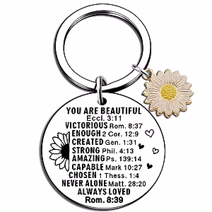 igvean Christian Gifts Keychain for Women Bulk Religious Gifts Bible Verse Gift Inspirational Christian Gifts for Female Friends You Are Inspiration Present Christmas Gifts for Her