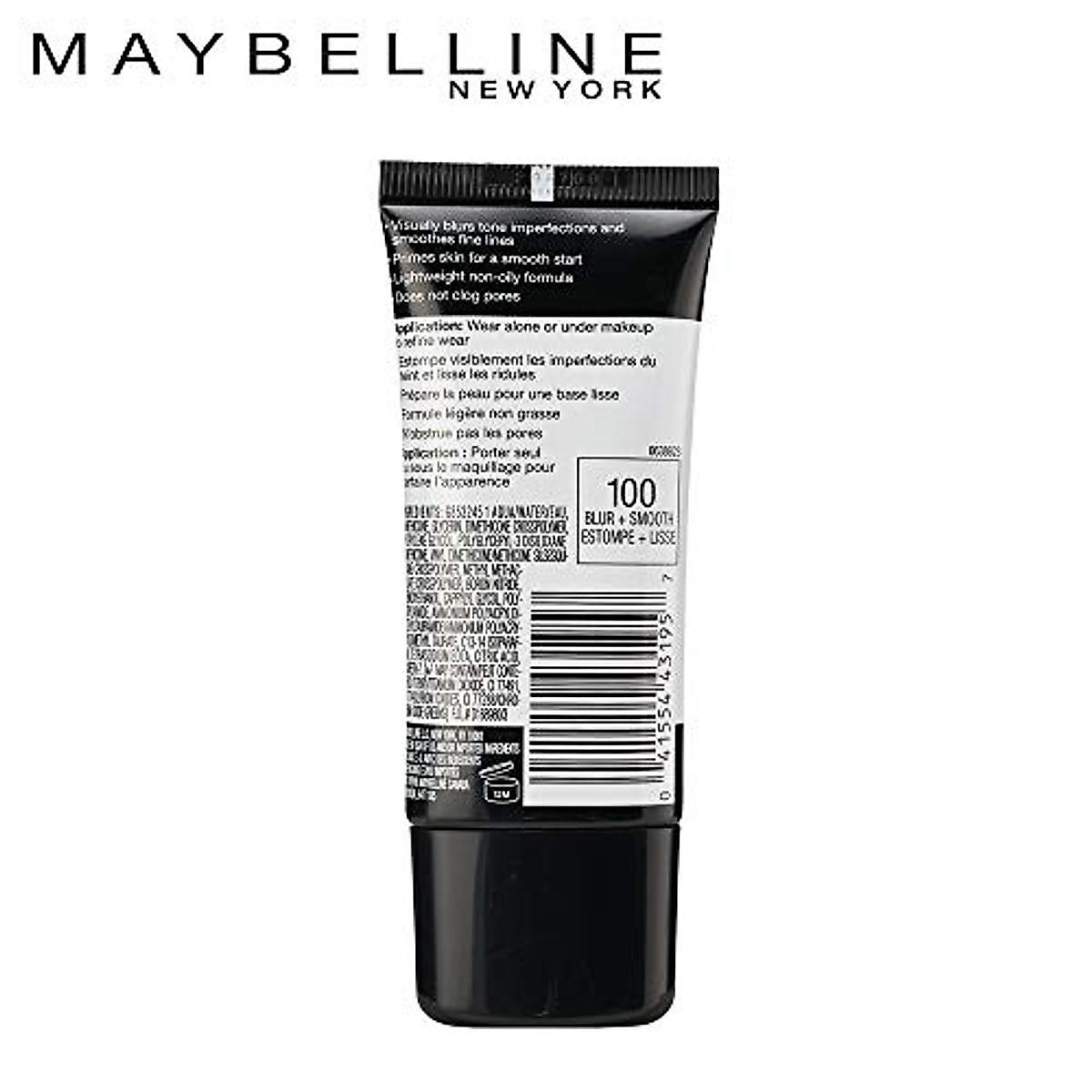 Maybelline Face Studio Master Prime Face Primer Makeup Base, Blur + Smooth, 1 Count