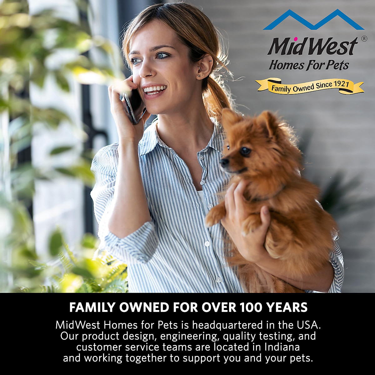 MidWest Homes for Pets Dog Crate Cover, Privacy Dog Crate Cover Fits MidWest Dog Crates, Crate Cover Only, Machine Wash & Dry, Black, 30-Inch