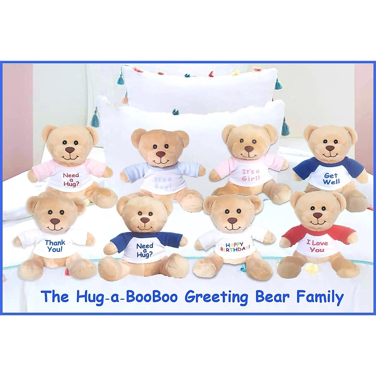 Hug-a-BooBoo Happy Birthday! Small Plush Teddy Bear from Super Cute 6 Inch Plush Teddy Bear with “Happy Birthday!” Message T-Shirt - Great for Gift, Gift Basket, Party Favor