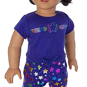 American Girl Girl of The Year Kavi Sharma 18-inch Doll Shining Star Pajamas Featuring 4 Pieces for Ages 8+