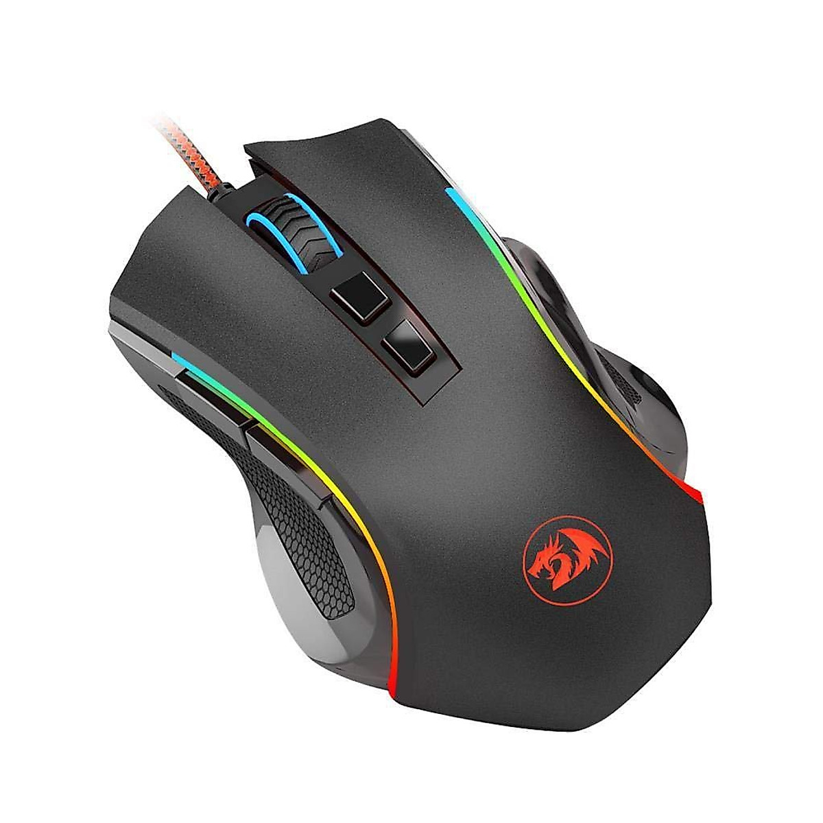 Redragon Black Griffin Gamer Mouse with RGB LED - M607, Unico