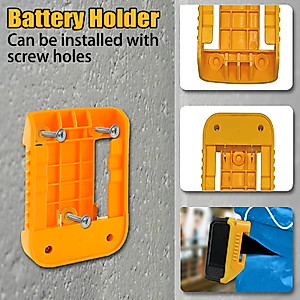 Laimiao 2Pcs for Dewalt Battery USB Charger Adapter, Battery Holder for Dewalt 20V DCB200 DCB201, with Type-C and USB Fast Charging Adapter