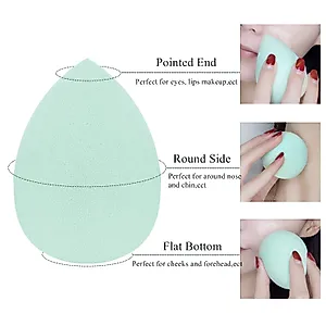 BTYMS 10 Pieces Makeup Sponge Blenders Beauty Sponges Egg Shaped Blending Sponge Foundation Applicator Cosmetic Sponges