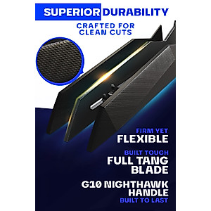 Dalstrong Curved Boning Knife - 6 inch - Shadow Black Series - Black Titanium Nitride Coated - High Carbon 7CR17MOV-X Vacuum Treated Steel - Kitchen Knife - Fillet Knife - Sheath - NSF Certified