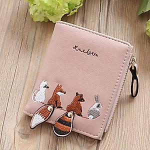 GALPADA Kawaii Wallet Cute Wallets Animal Purses Wallet Purse Coin Pouches Wallet Aesthetic Foldable Purse