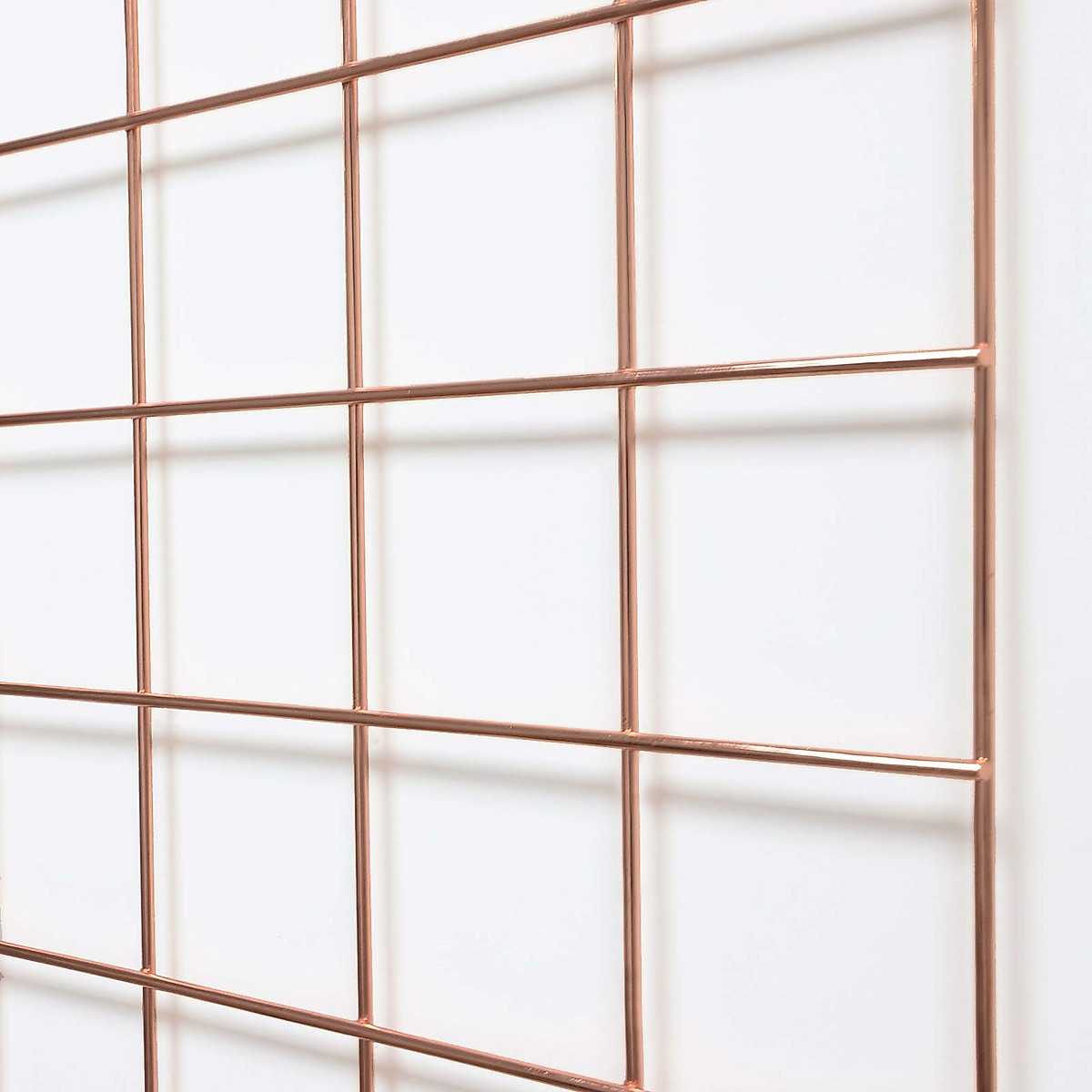 GBYAN Wall Grid 2 Pack Wire Photo Grid Panels Metal Picture Rack Wall Organizer for Memo, Photo Display, 25.6" x17.7 Each Grid Panel