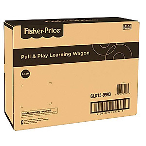 Fisher-Price Laugh & Learn Song & Story Learning Chair, Green & Laugh & Learn Pull & Play Learning Wagon, Pull-Toy Wagon with Music, Lights, and Learning Songs for Babies & Toddlers Ages 6-36 Months