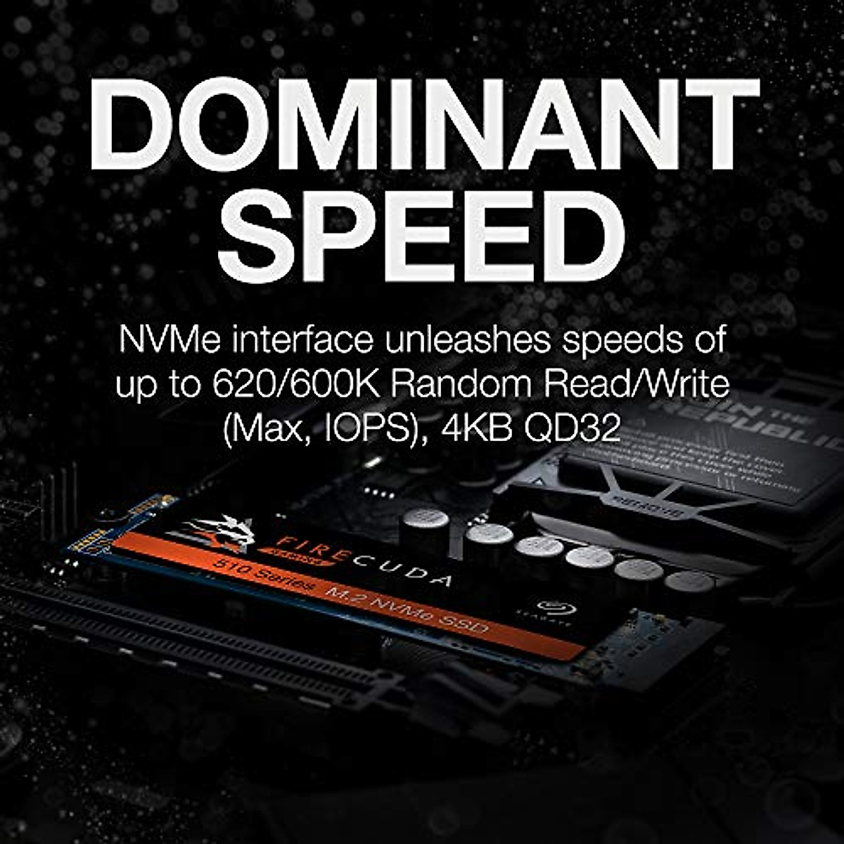 Seagate Firecuda 510 500GB Performance Internal Solid State Drive SSD PCIe Gen3 X4 NVMe 1.3 for Gaming PC Gaming Laptop Desktop - 3-year Rescue Service (ZP500GM3A001)