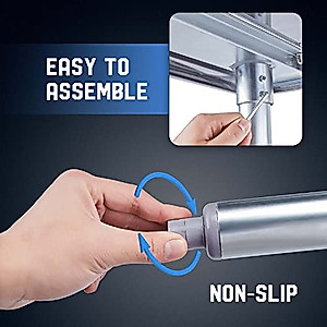 Profeeshaw Stainless Steel Prep Table NSF Commercial Work Table with Backsplash and Undershelf for Kitchen Restaurant 24×48 Inch