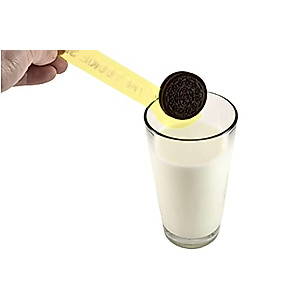 Drinking Sunlight Oreo Cookie Dunker Tool Kitchen Spoon Utensil (2-Pack), Yellow, 7'' (DS-101)