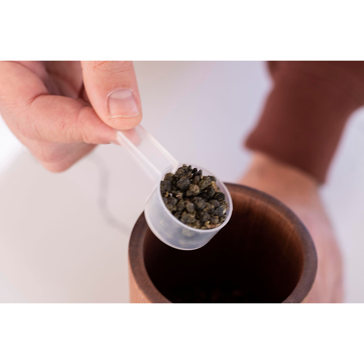 3 Pack Tablespoon Measuring Spoon Set with Short Handle Coffee Scoop - 1 Tablespoon (15 ML) Clear Plastic Scoops for Coffee, Loose Tea, Protein, Spices, Powders, and Other Dry Goods