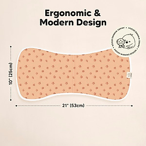 Organic Burp Cloths for Baby Boys and Girls - 5-Pack Super Absorbent Burping Cloth, Burp Clothes, Soft & Plush Newborn Towel, Milk Spit Up Rags, Burpy Cloth Bib for Unisex, Burping Rags (Wilderness)