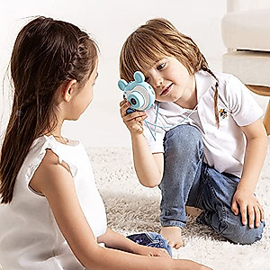 EOUAOYK Kids Camera 1080P HD 2-inch IPS Auto Focus Kids Digital Camera, Compact Portable USB Charging Mini Camera Perfect for Kids, Toddlers, Children, Teens, Students Aged 3 to 12 Years