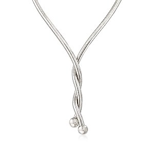 Ross-Simons Italian Sterling Silver Flexible 4-In-1 Necklace/Bracelet