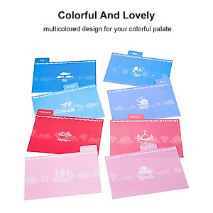 Outus 36 Pieces Recipe Card Dividers Tabs Include 24 Labelled and 12 Blank Tabs 60 Adhesive Labels Fit 4 x 6 Inch Cards for Recipe Box Organize (Bright Style)