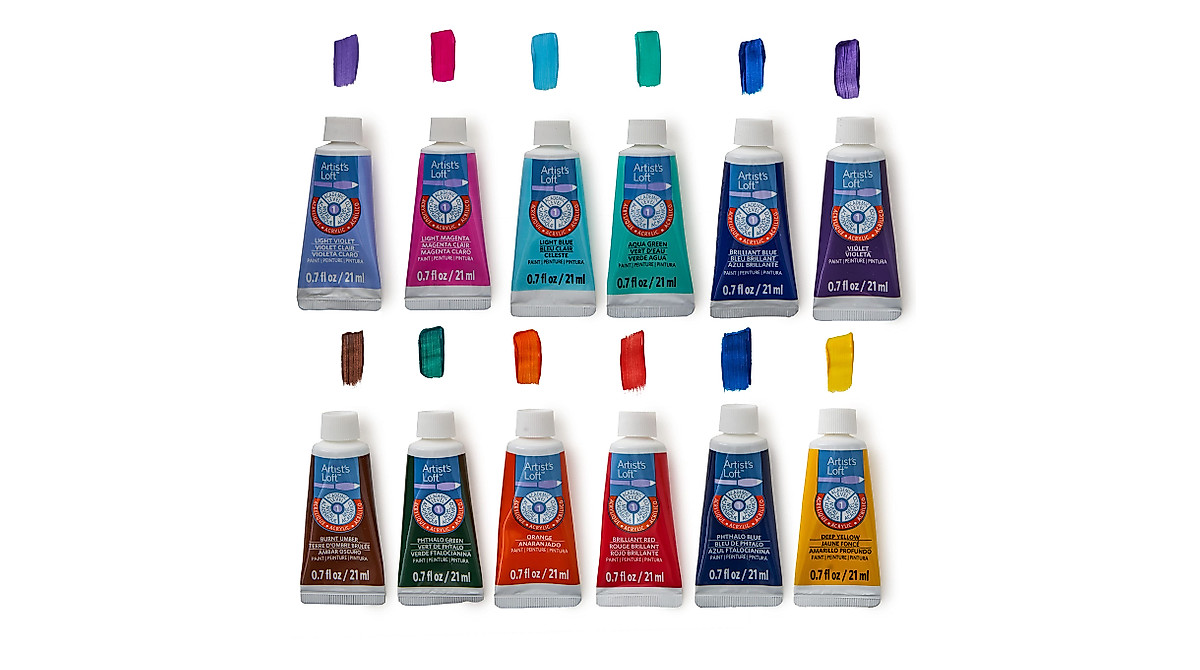 Artist's Loft Acrylic Paint Set 48 Colors for Artists and Students