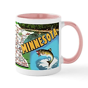 CafePress Minnesota State Map Mugs Ceramic Coffee Mug, Tea Cup 11 oz