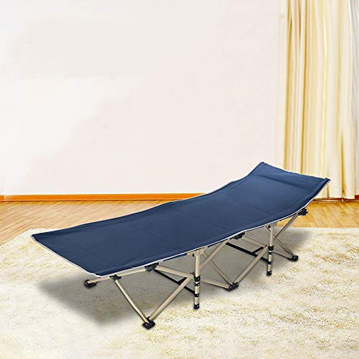 Toxz Folding Single Bed Office Home Napping Bed with Removable Cotton Pad for Outdoor Camp Invisible Folding Bed,with Storage Bag,Anti-Slip(Ship from US!)