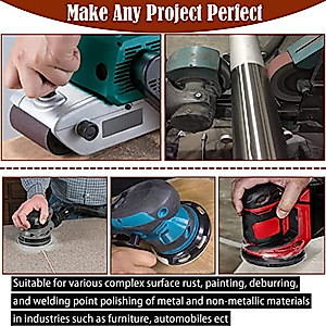 SACKORANGE 38 PCS Sander Belt Set- 8 PCS 4 x 36 Inch Aluminum Oxide Sanding Belts - 60, 80, 120, 150 Grit + 30 Pieces 6 Inch Self Stick Aluminum Oxide Sanding Disc (4x36"+6" Disc)